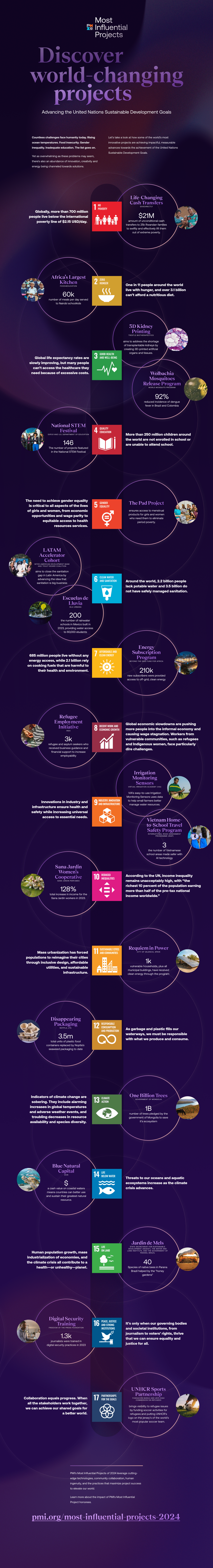 World Changing Projects Advancing the UN SDGs: Infographic | PMI Blog